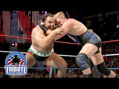 Jack Swagger vs. Rusev – Boot Camp Match: WWE Tribute to the Troops 2015