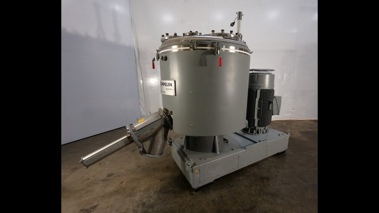 Henschel Zeppelin Reimelt model FM1000L High Intensity Mixer. - YouTube