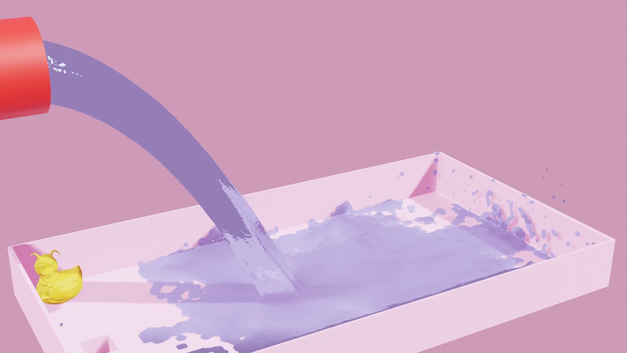 Blender Shower Simulation - YouTube