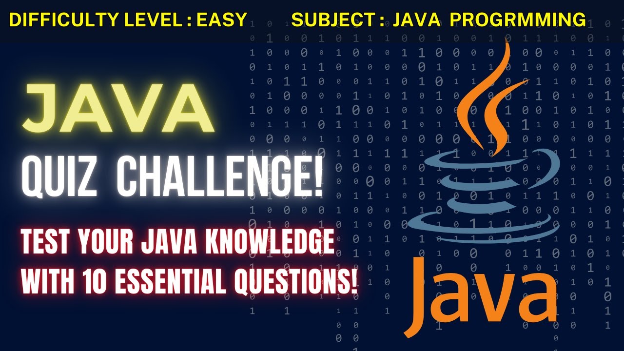 Java Quiz Challenge – Test Your Knowledge | General Knowledge | Who ...