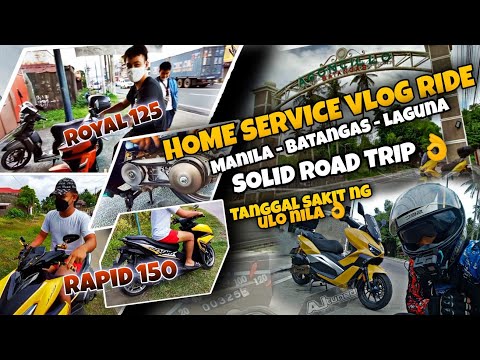 Rusi Rapid 150 | Royal 125 | CVT and Carb| Home service VLOG ride ...
