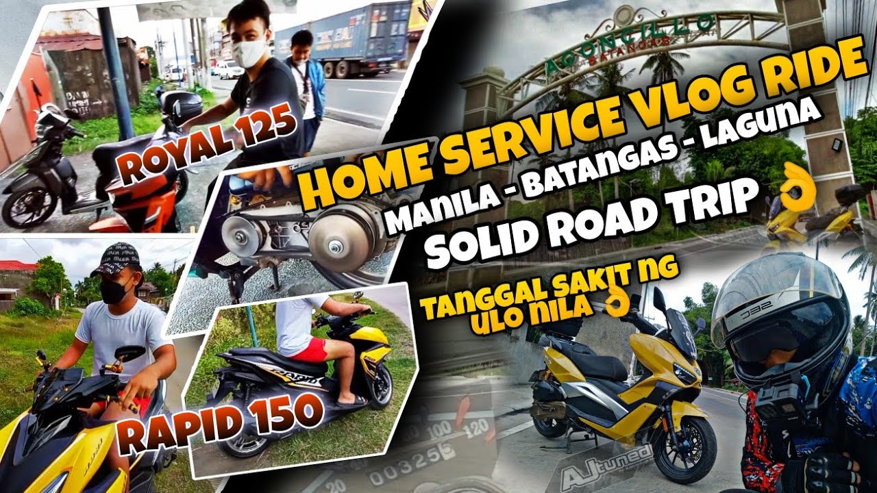 Rusi Rapid 150 | Royal 125 | CVT and Carb| Home service VLOG ride ...