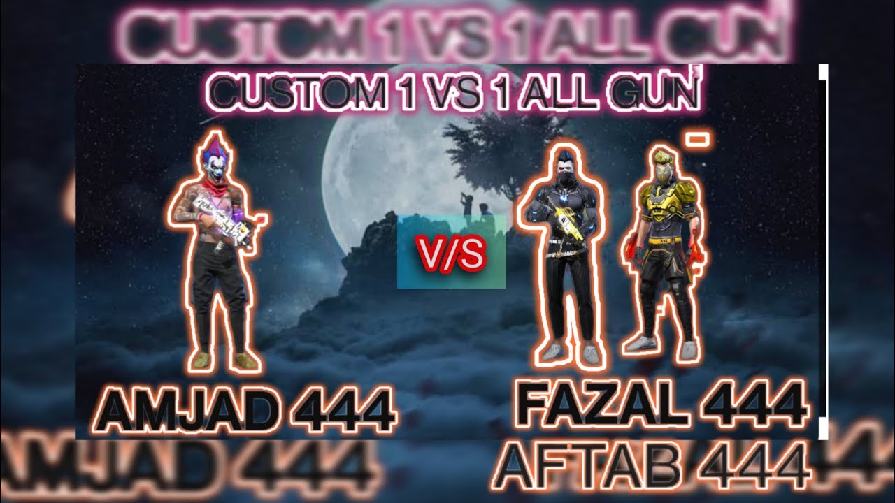 AMJAD 444 VS FAZAL 444 AND AFTAB 444 all gun custom 😍😍 video full watch ...