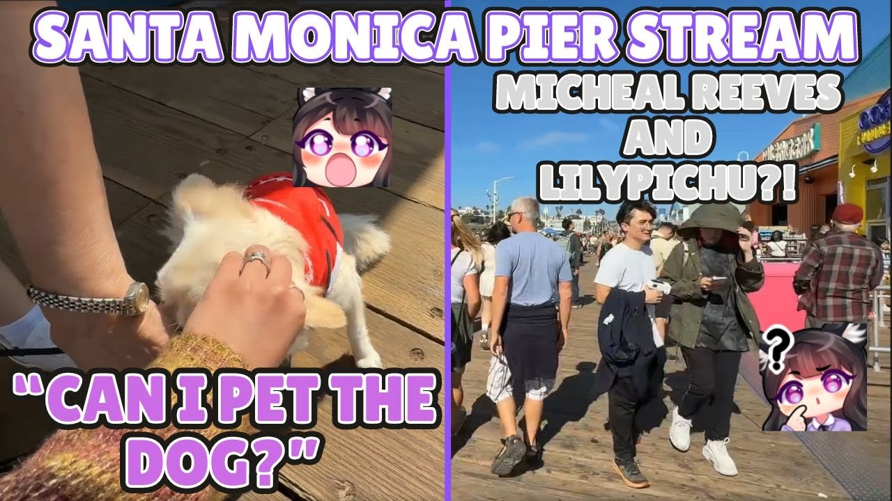 LadyDima's Santa Monica Pier IRL Stream Highlights - YouTube