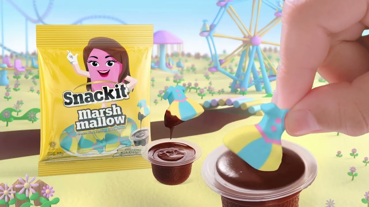 Snackit Marshmallow, Marshmallow Halal dengan Cocol Cokelat - YouTube
