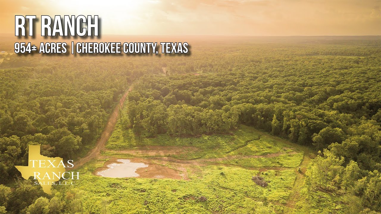 RT Ranch | 954± Acres for sale in Cherokee County, Texas - YouTube