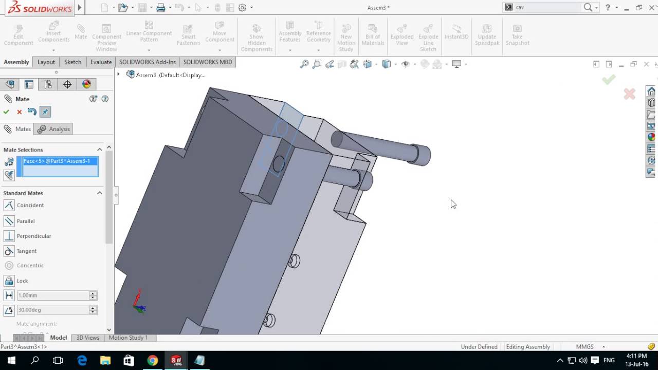 Modeling Simple Molds SolidWorks Tutorial 2/2 - YouTube