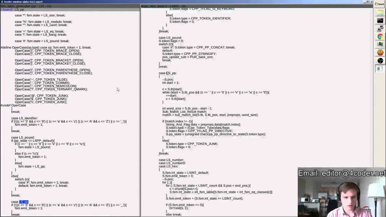 4coder dev: Optimizing Preprocessor Directive Lexing - YouTube