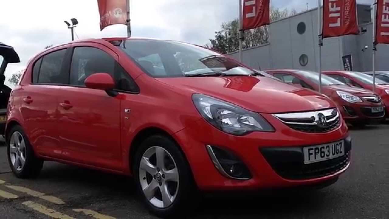 2014 63 Plate Vauxhall Corsa 1.4 16V SXI 5dr Inc Air con In Flame Red ...