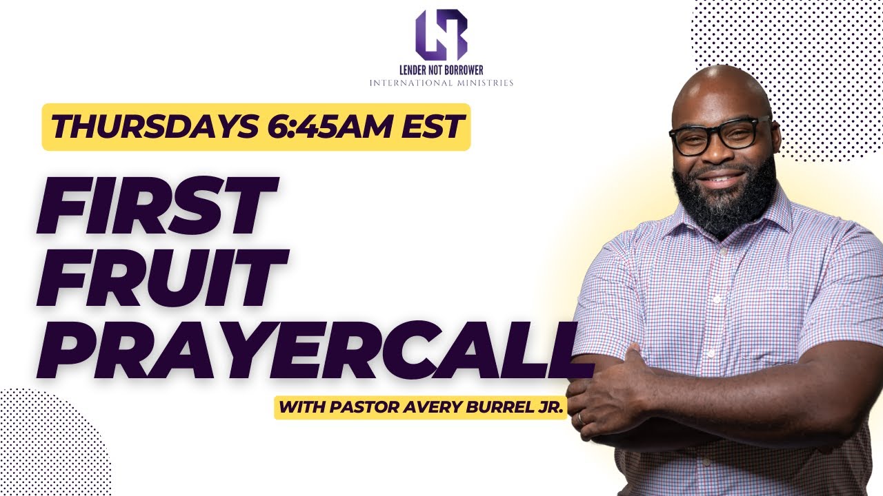 First Fruit Prayer w/ Apostle Pastor Avery Burrel Jr. - DON'T COMPROMISE - YouTube