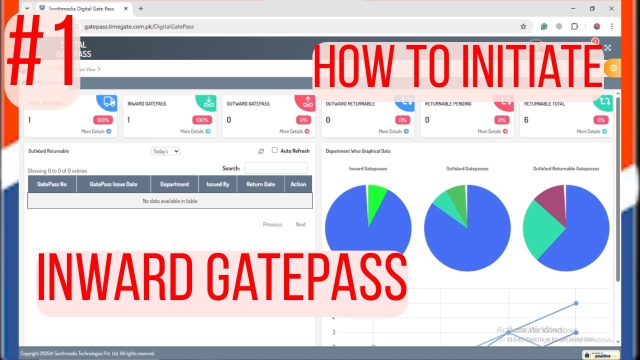 1- How to initiate Inward Gatepass | Web App - YouTube