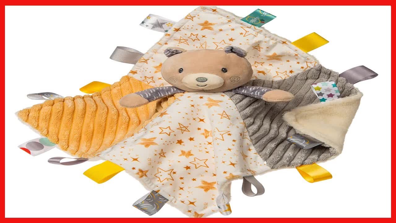 Taggies Stuffed Animal Security Blanket, 13 x 13 Inches, Be a Star Bear ...