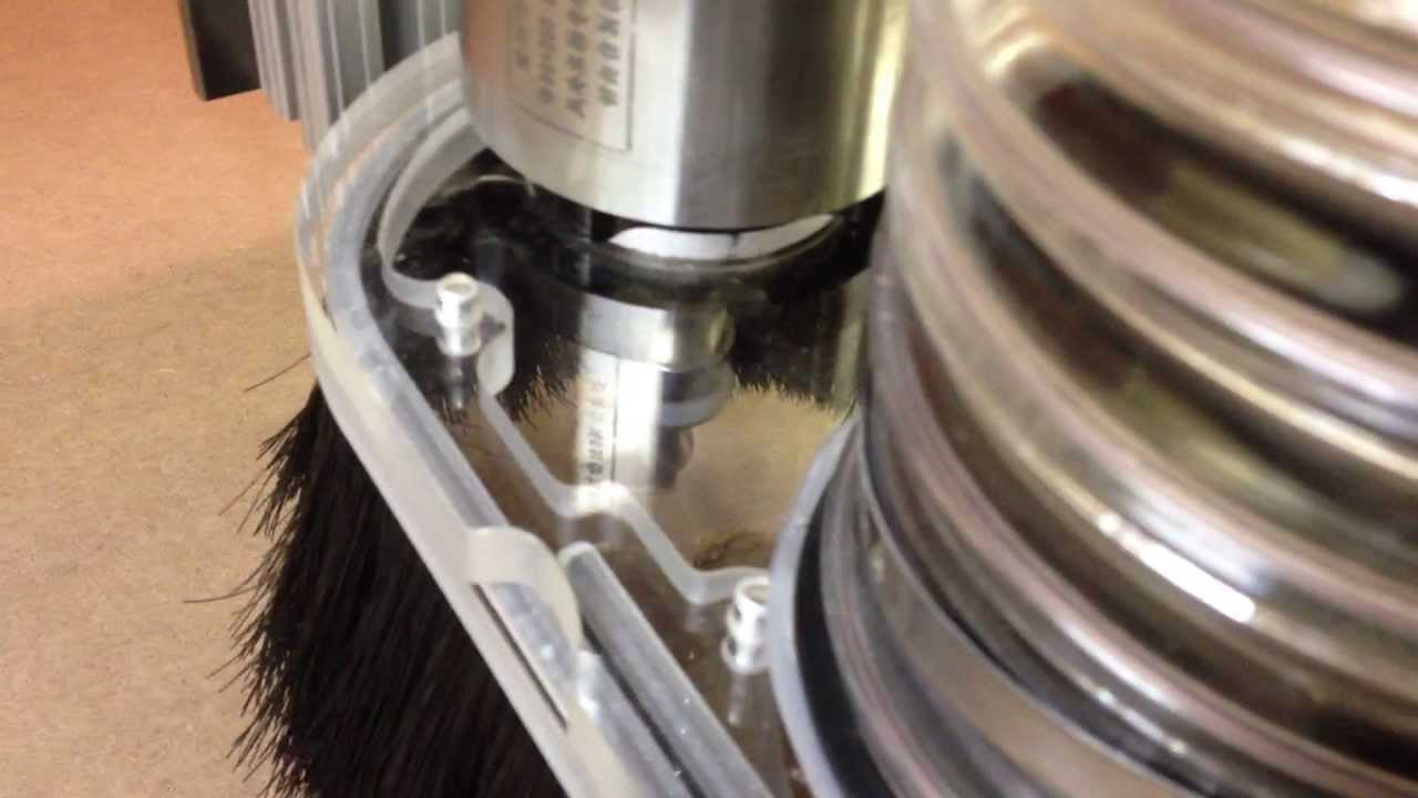 CNC Build: Insert Cutting with Dust Collector - YouTube