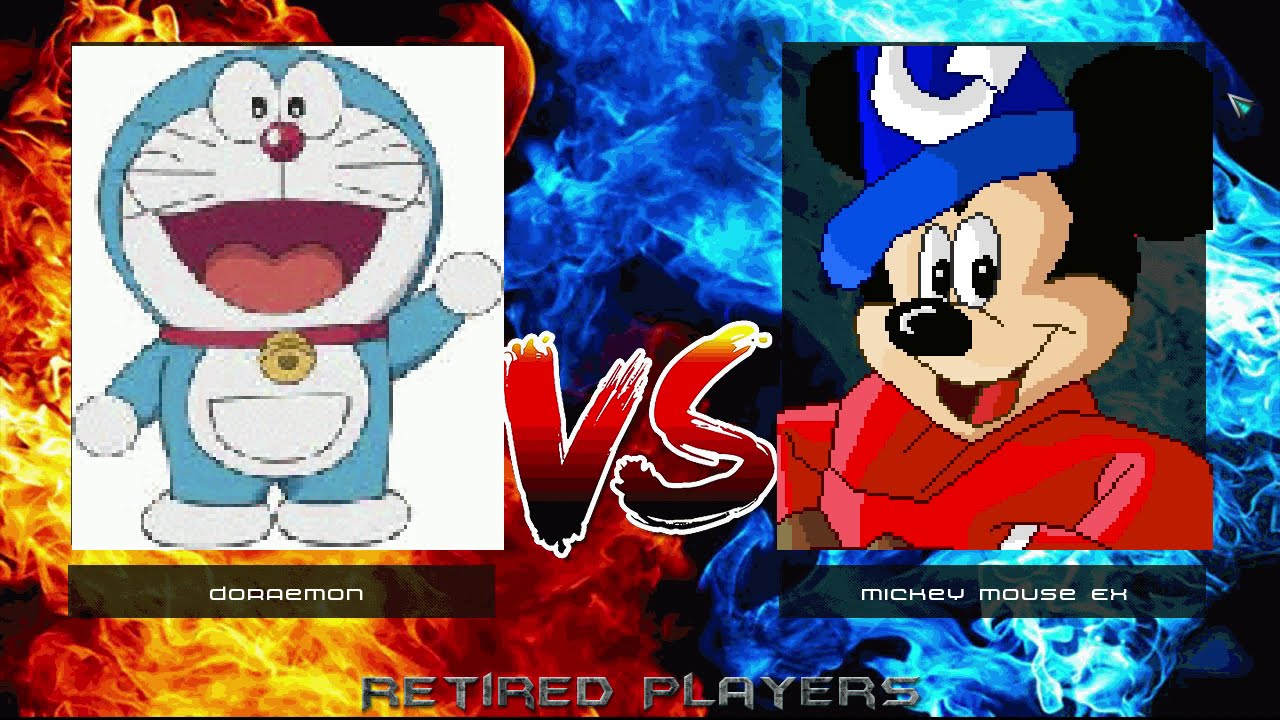 Doraemon 𝙑𝙎. Mickey Mouse (Disney) | 𝑹𝑨𝑵𝑫𝑶𝑴 𝑩𝑨𝑻𝑻𝑳𝑬𝑺 🄷🄳 #047 - YouTube