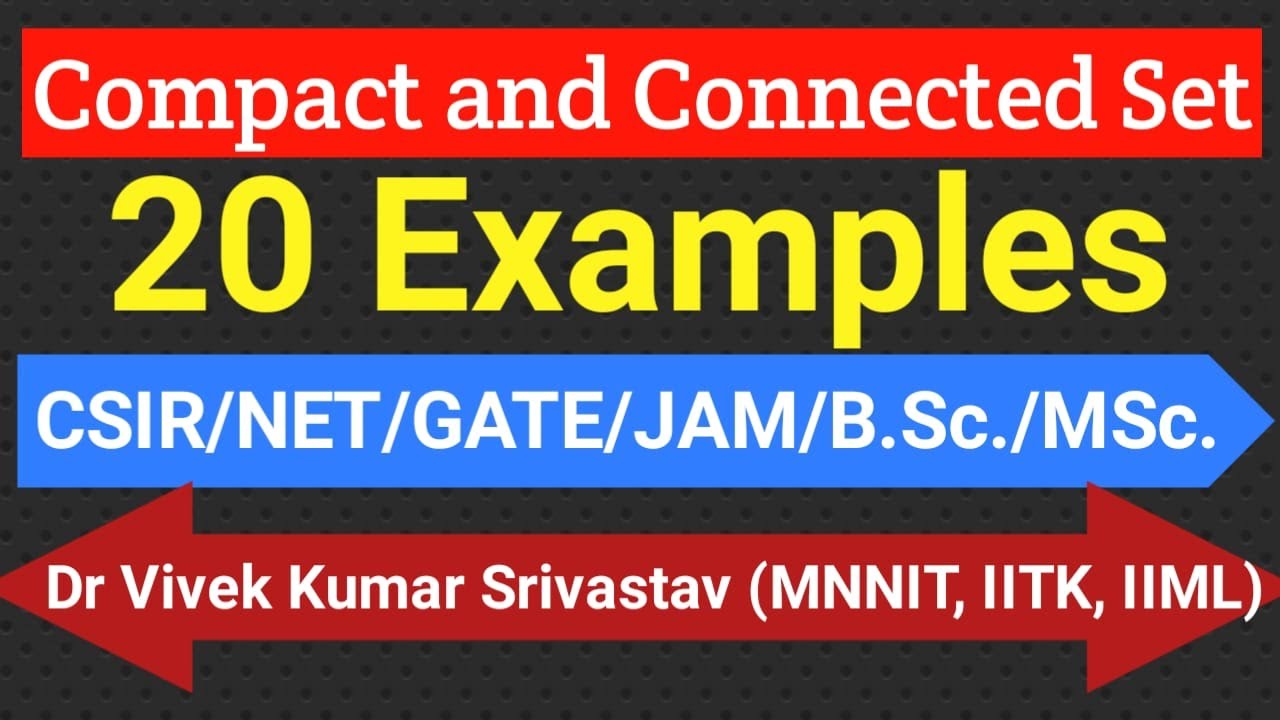 3.Compact & Connected Set/20 Examples/Real Analysis/NET/GATE/JAM/ MSc ...