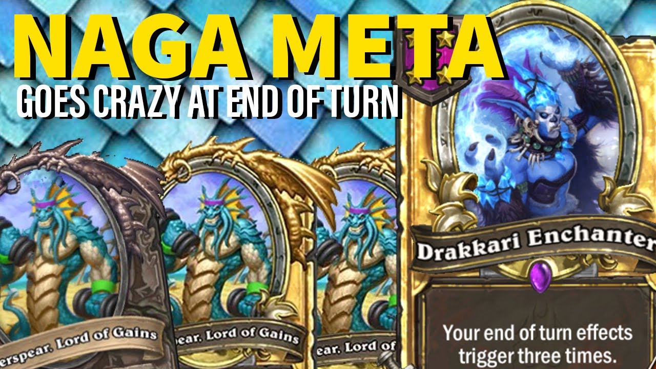 INSANE NAGA build thanks to 7 SLITHERSPEARS! (Hearthstone Battlegrounds ...