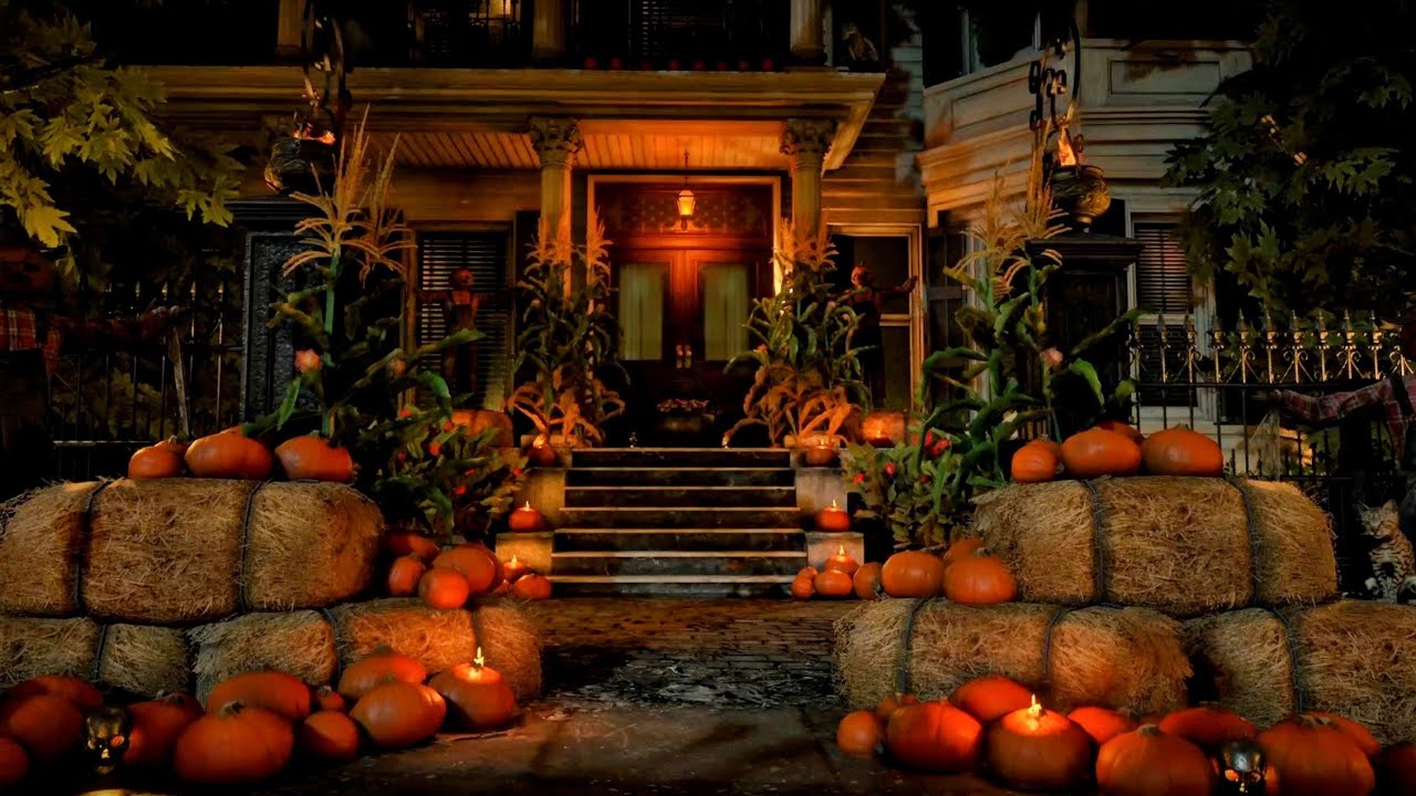 Halloween Night | Cozy Autumn Ambience | Relaxation | Trick or Treat ...