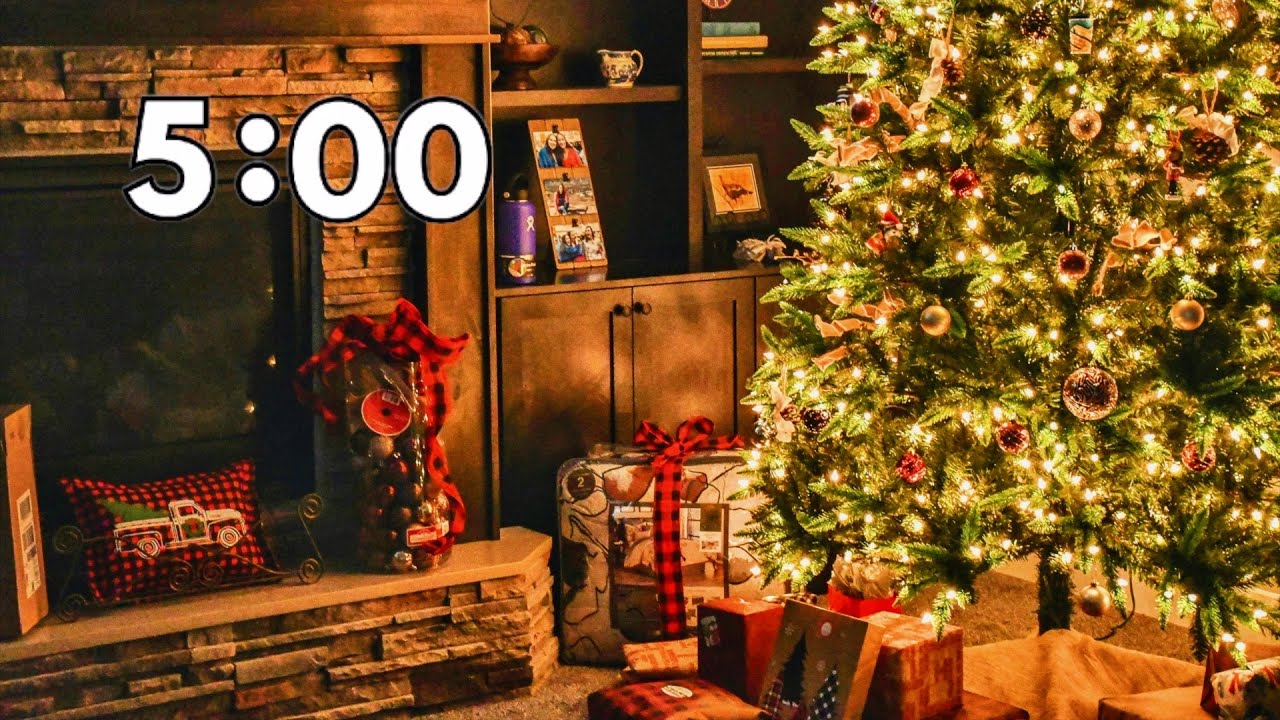 5 Minute Christmas Timer With Christmas Music 🎅🏻🎄 - YouTube