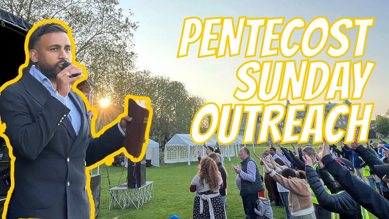 Pentecost Sunday Service in a public field! | Preaching the gospel in ...
