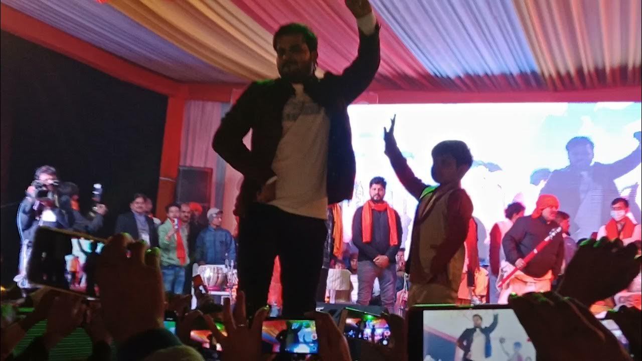 Nach re patarki nagin jayisan Arvind akela kallu stage show dance video Gaziabad Sahibabad - YouTube