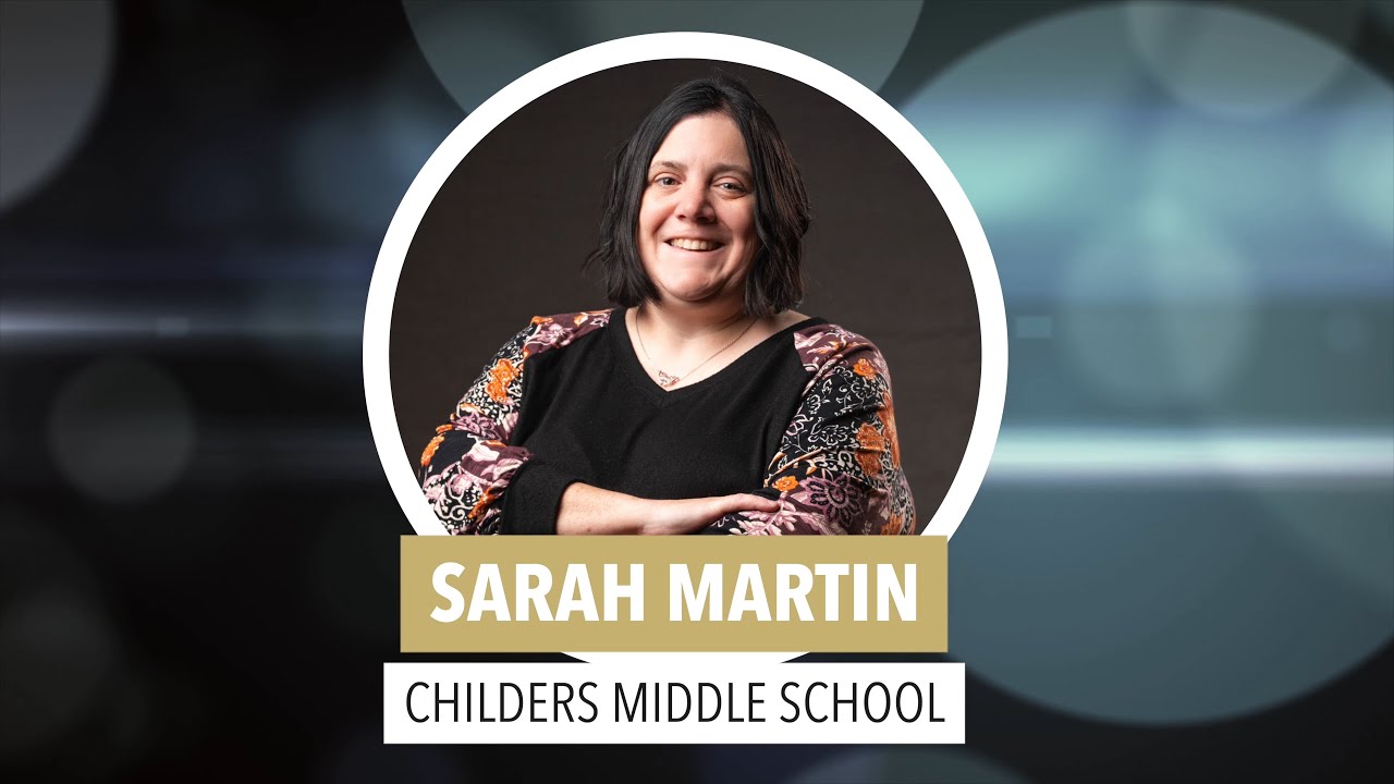 Sarah Martin | 23-24 Childers Middle School Teacher of the Year - YouTube