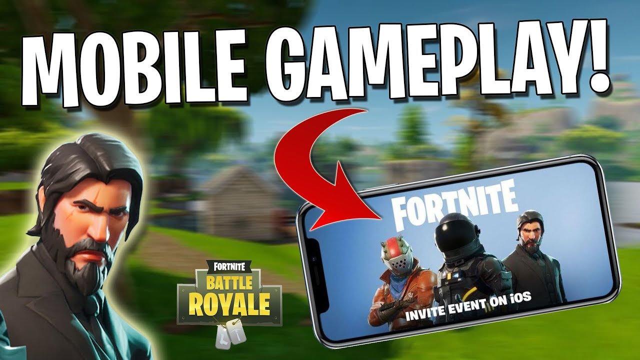 FORTNITE MOBILE GAMEPLAY! (Official First Look) - YouTube