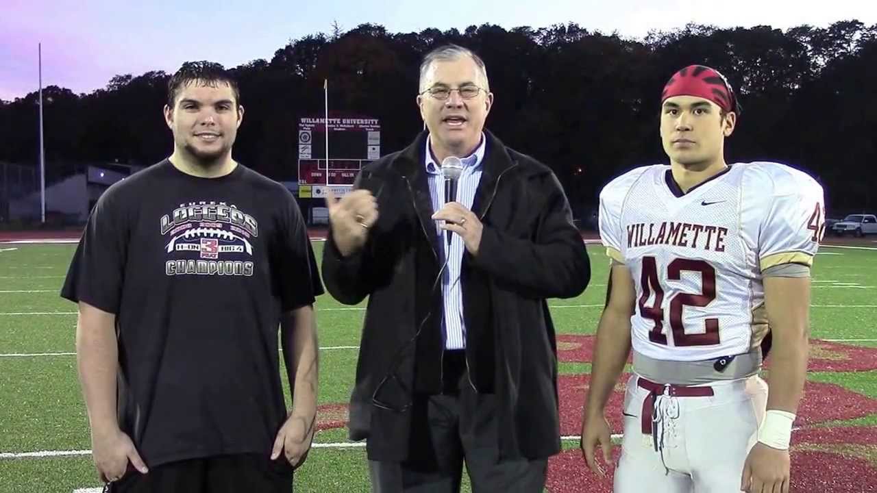 Interview with Willamette University football players from 10/15/2013 ...