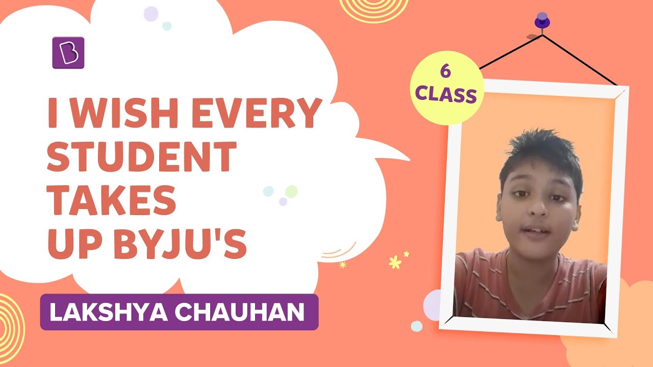 BYJU'S Classes Explain Topics In A Visual Manner, Rather Than Just ...