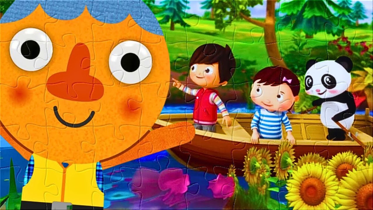 Little Baby Bum feat Noodle & Pals | Row Row Row Your Boat | Jigsaw ...