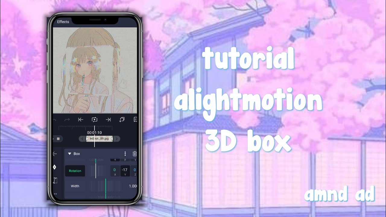 tutorial alightmotion 3d box - YouTube