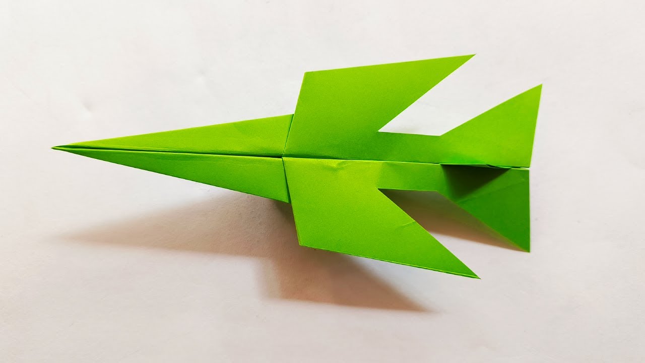 Best origami paper jet easy | Paper Plane | Origami fighter plane easy ...