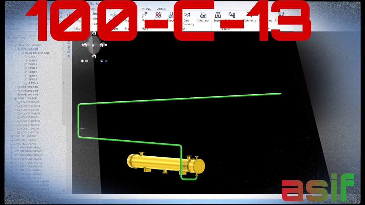 How to modeling a pipe in e3d !! #100-C-13 - YouTube