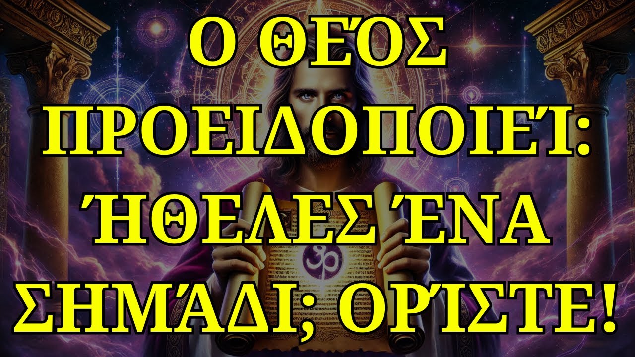 🔴 Ο ΘΕΟΣ ΣΟΥ ΜΙΛΑΕΙ: ΖΗΤΗΣΑΤΕ ΣΗΜΑ; ΕΔΩ ΕΙΝΑΙ Η ΑΠΑΝΤΗΣΗ ΠΟΥ ΠΕΡΙΜΕΝΕΤΕ ...