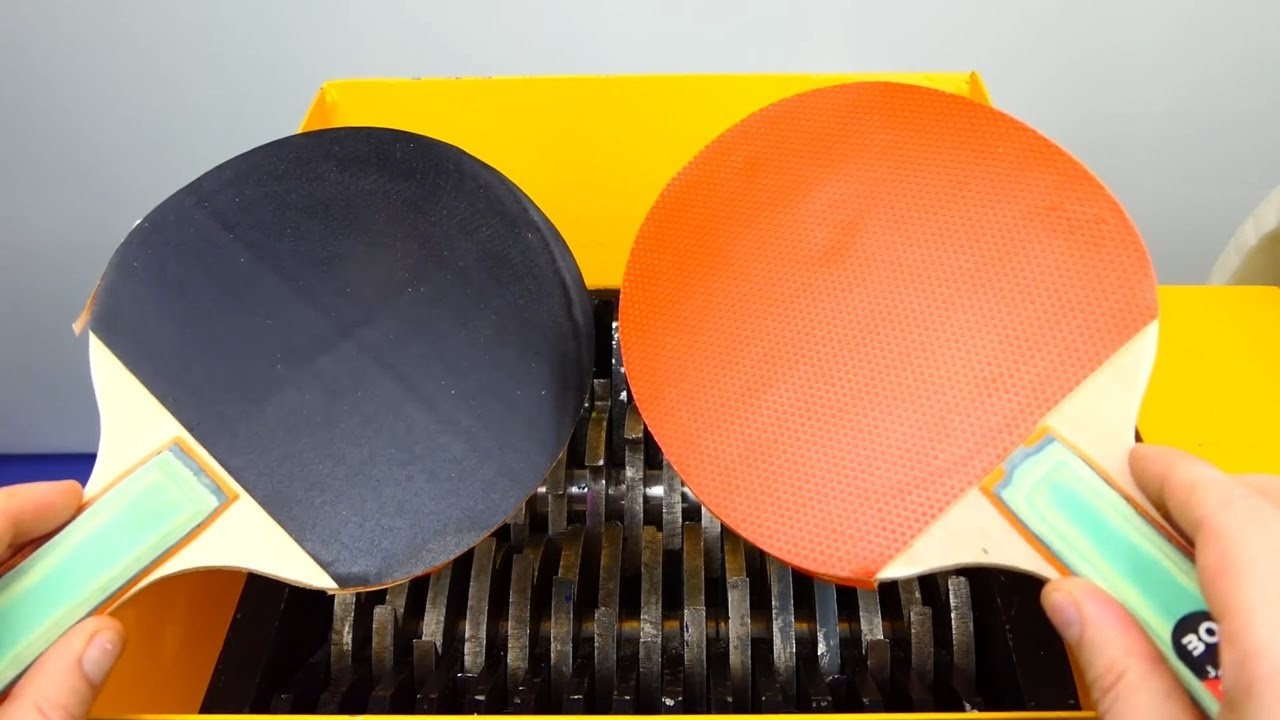 Paleta Ping Pong vs Shredder | crushing metal | Satisfying ASMR video ...