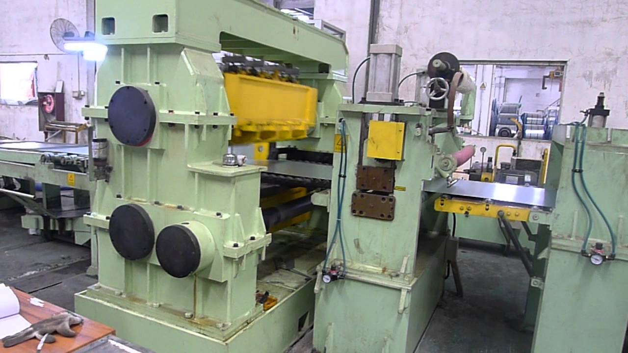 Rotary shear for metal ERCL-2X800 - YouTube