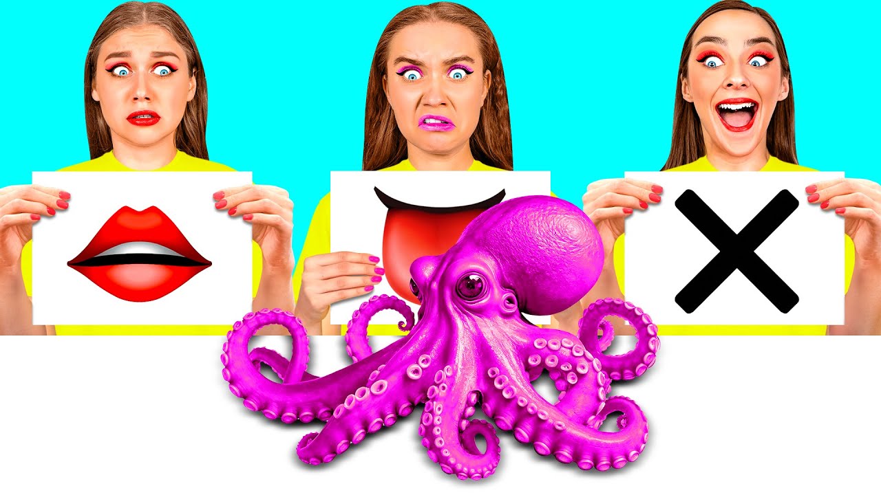 咬，舔或没有挑战 | 美味的廚房駭客 DaRaDa Challenge - YouTube