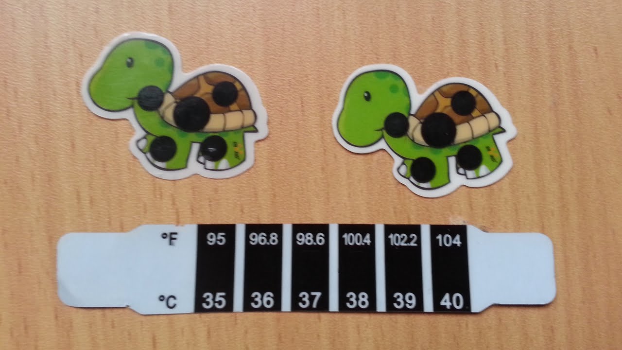 Generic Fever Thermometer Strip Stickers from ebay - YouTube