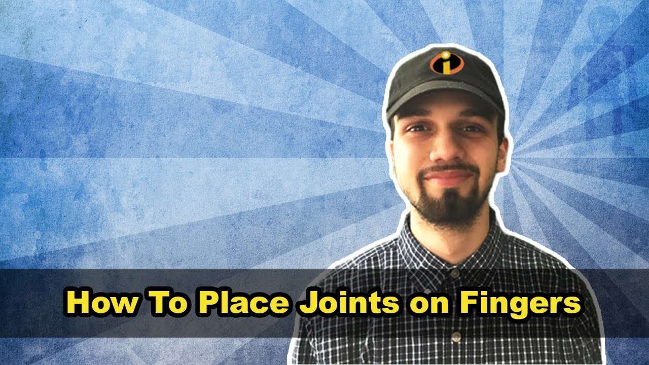 Maya Rigging: How To Place Joints on Fingers - YouTube
