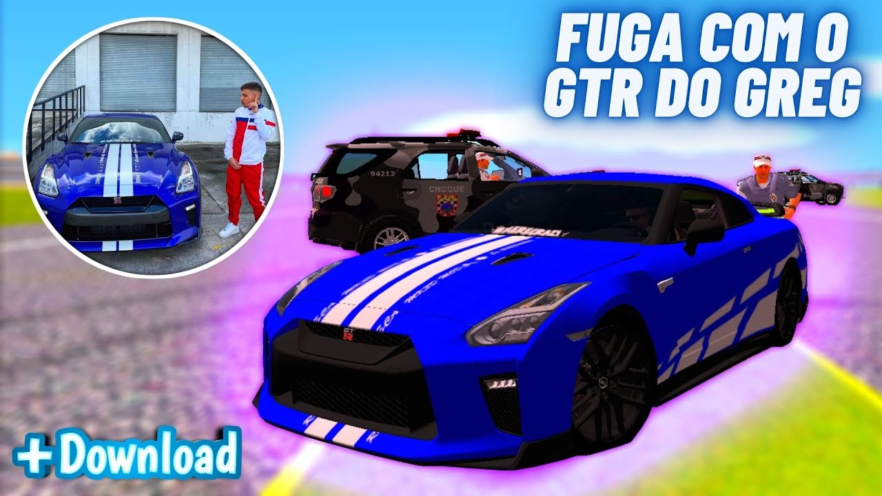 GTA SA: ROLÊ E FUGA COM O GTR-R35 DO GREG FERREIRA (SKY FÊNIX) INSANO ...