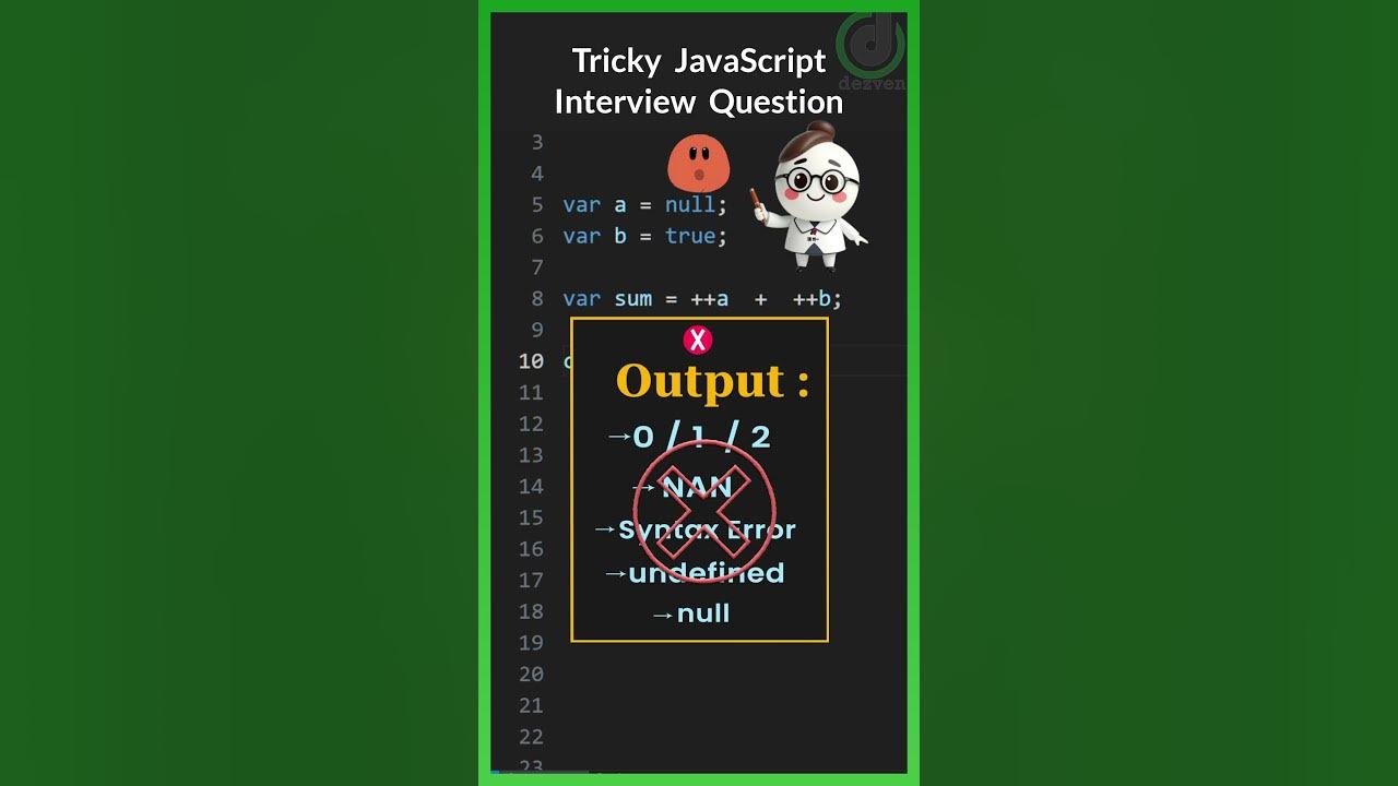 08 Tricky JavaScript Interview Questions And Answers #javascriptshorts #javascriptinterview ...