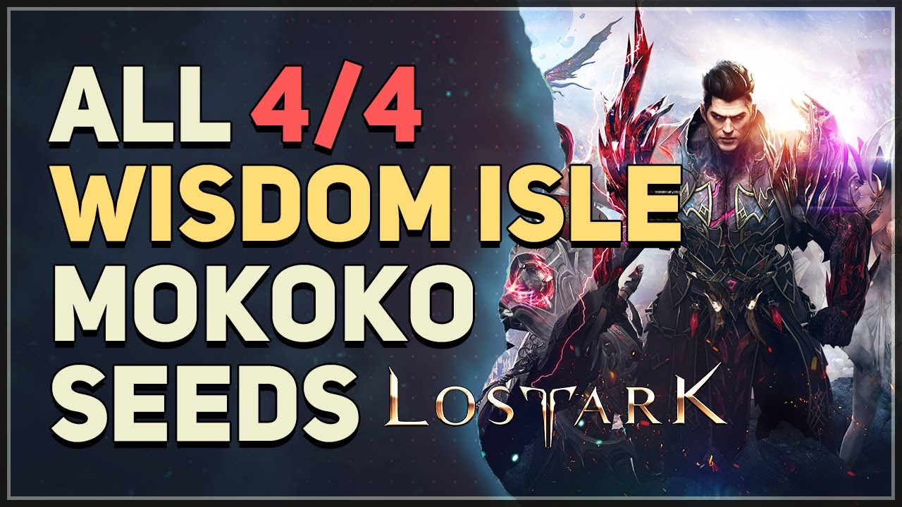 All 4 Wisdom Isle Mokoko Seed Locations Lost Ark - YouTube
