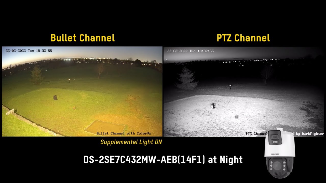 Hikvision TandemVu PTZ Camera Demonstration | 2-Channel View in One ...