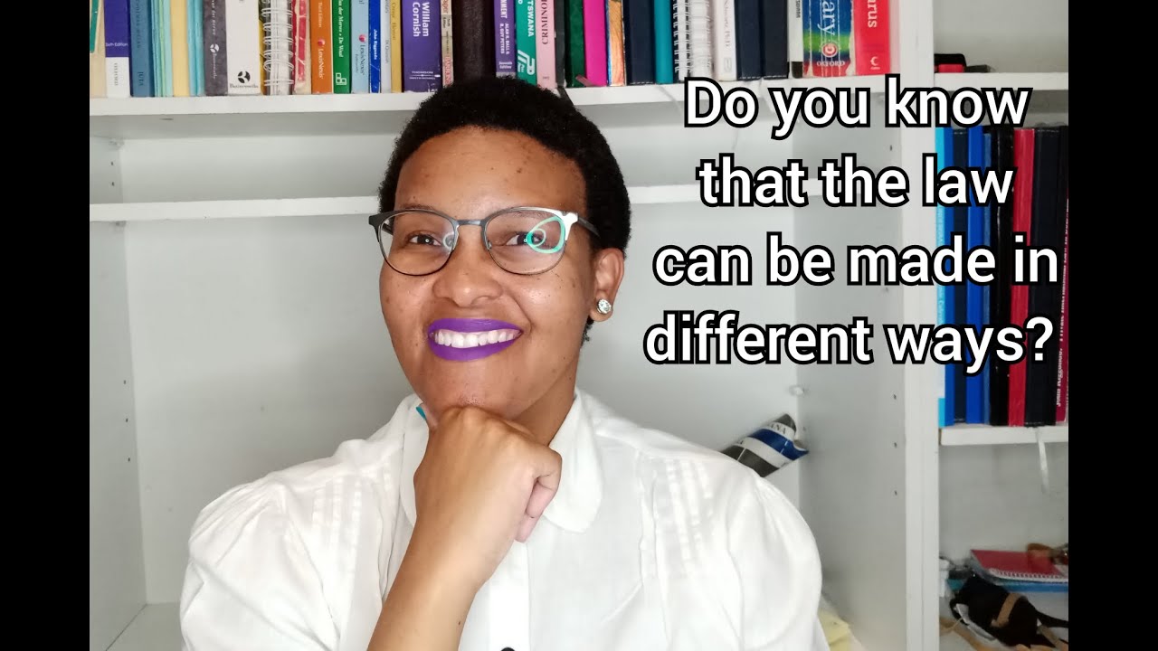 The various ways of making laws in Botswana - YouTube