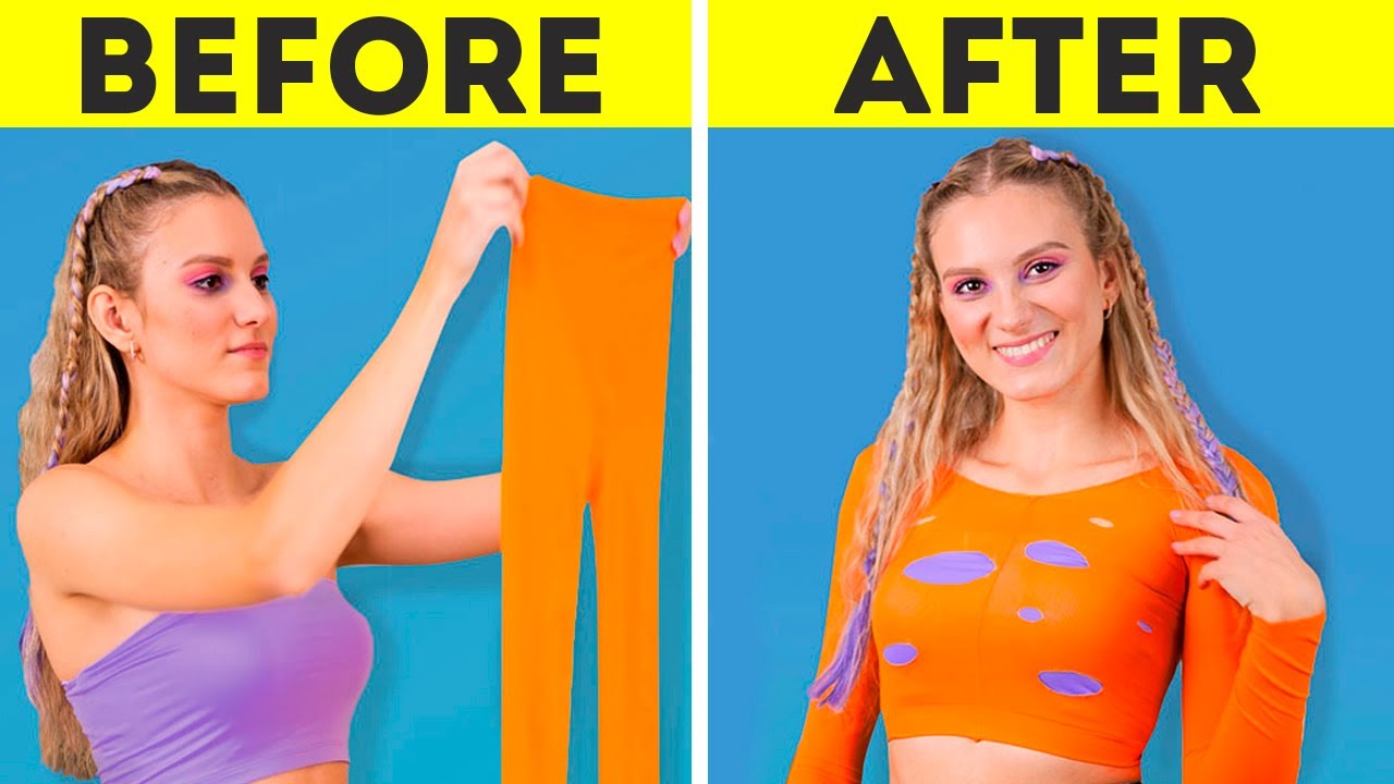 How to Transform Boring Clothes to a Trendy Look - YouTube
