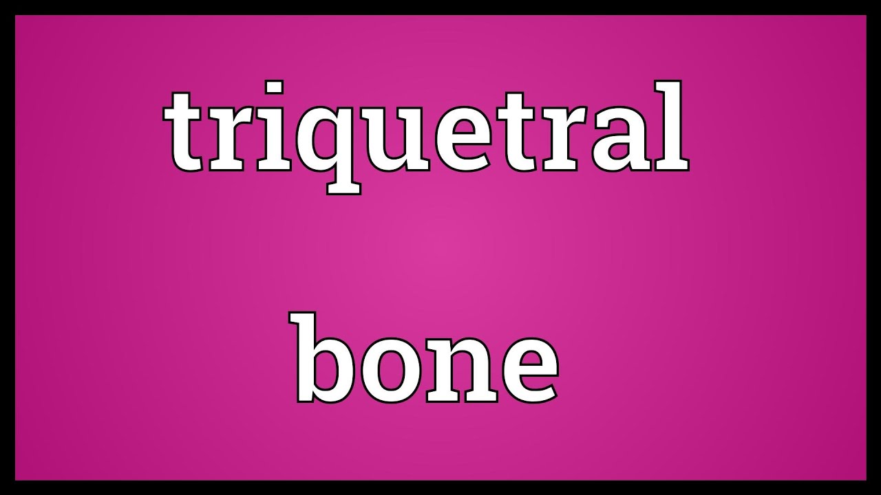 Triquetral bone Meaning - YouTube