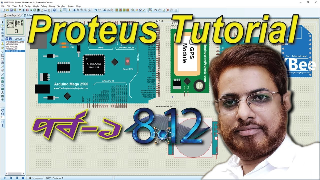 Electronic Circuit Design In Bangla | How to Use Proteus 8 Professional ...