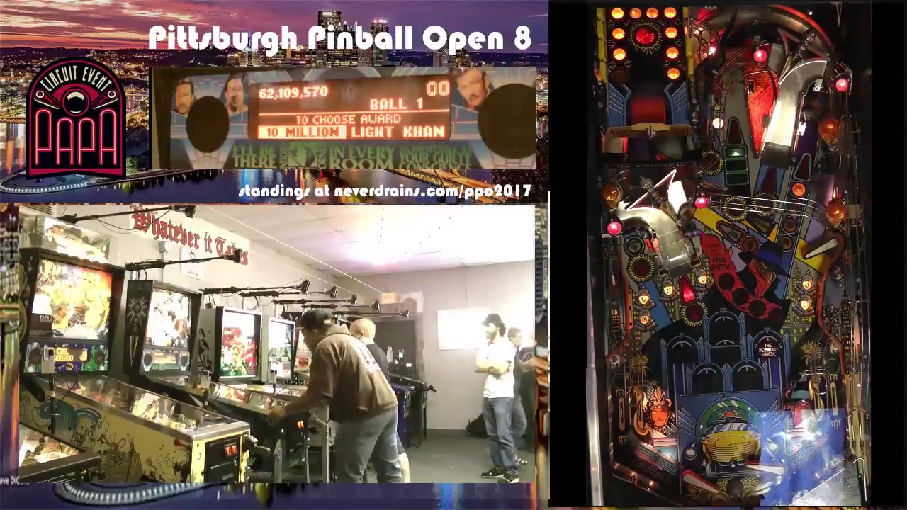 8th Annual Pittsburgh Pinball Open Final Rounds - YouTube