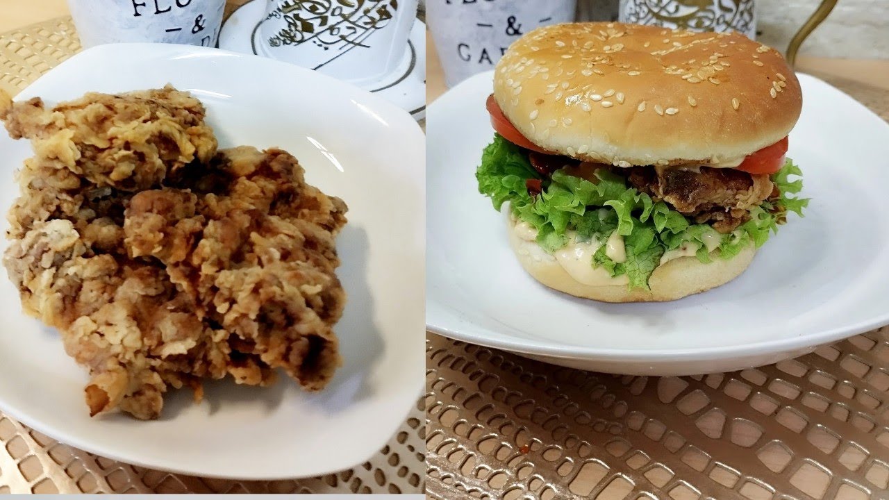 Crispy Chicken Zinger Burger recipe it's better than KFC/Chicken Zinger ...