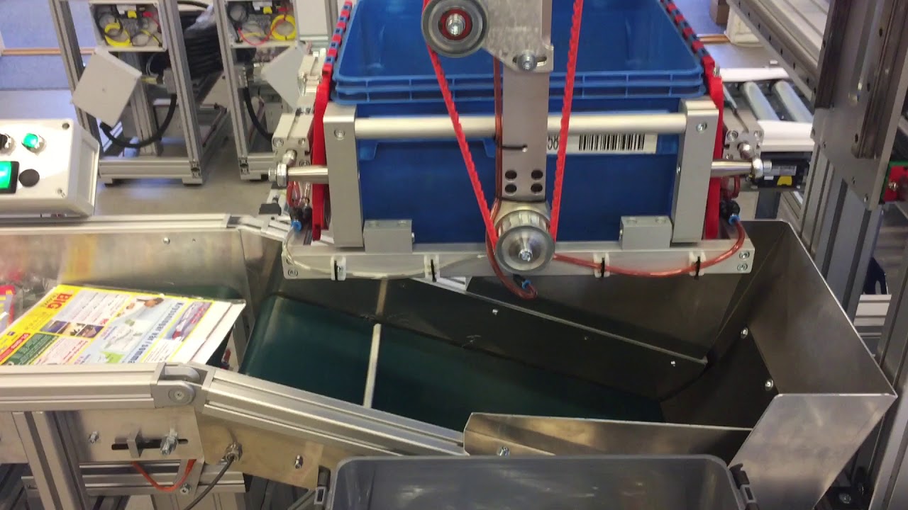 HS Box Turner & Singulator - YouTube