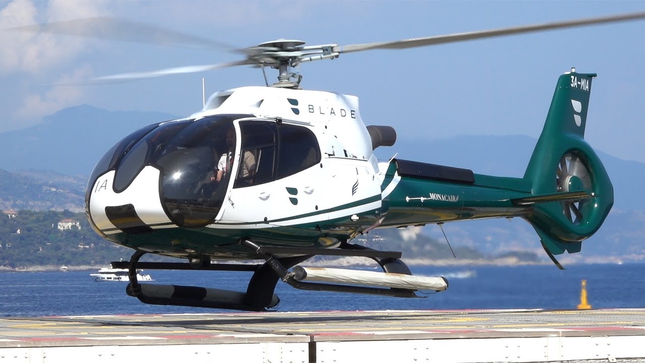Stunning Airbus Helicopters H130 (EC130) AS350 takeoff & landing at ...